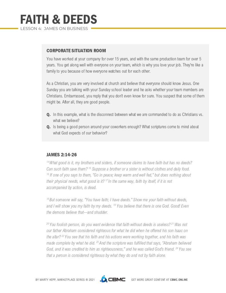 James on Business - CBMC | Christian Business Men's Connection Oklahoma